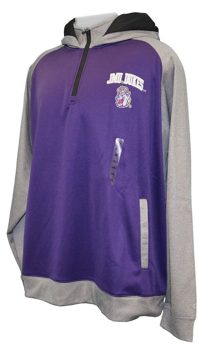 NCAA James Madison University Mens JMU Dukes 1/4 Zip Fleece Hoodie ...